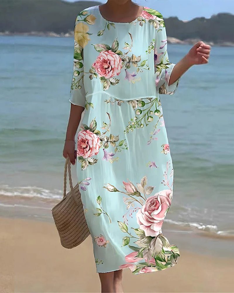 Keely | Sunset Flower Dress – Rose & Ivy London